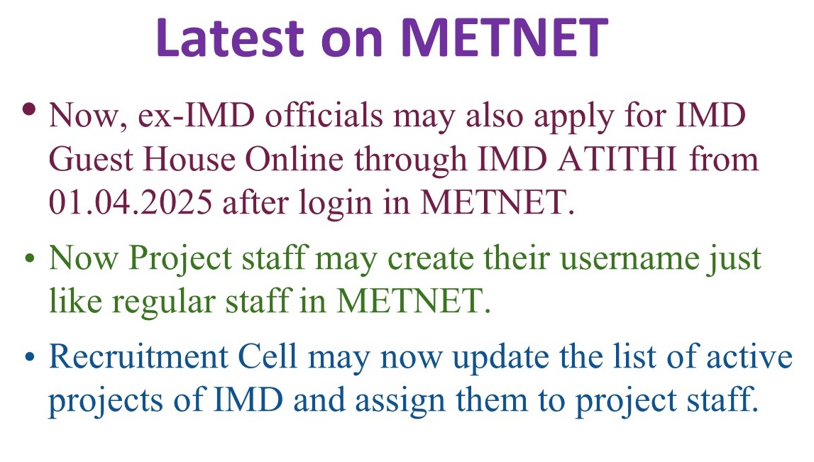 METNET : An e-Governance Intra-IMD Portal